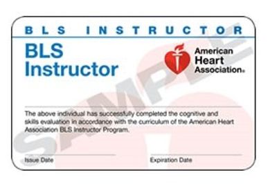 BLS Instructor Card | Robeson EMS